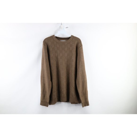 Vintage | Sweaters | Vintage 9s Streetwear Mens Xl Cross Weave ...